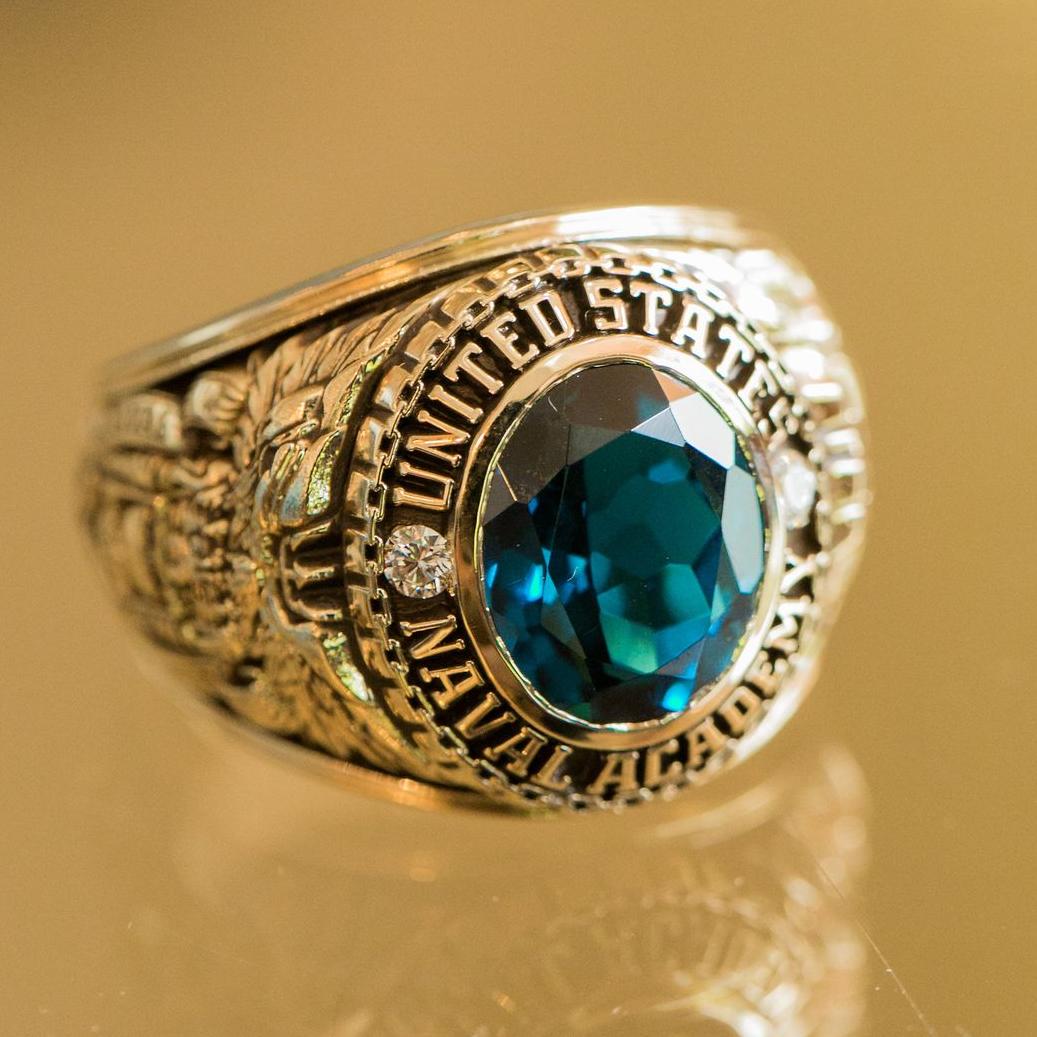 USNA Class Rings - Gemstone Upgrades in Annapolis MD